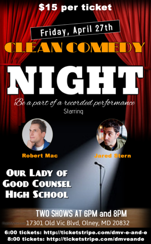 DMV Events & Entertainment Clean Comedy Showcase (6:00)